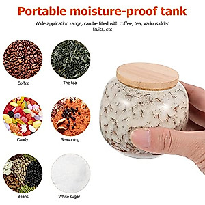 Ceramic Sealed Canister Ceramic Tea Storage Jar With Lids Tea Tins Cans Canister Food Storage Containers For Kitchen Coffee Sugar Condiment Ceramic Tea Leaf can