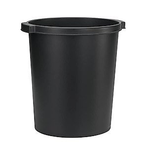 Tarifold Jalema® Re-Solution™ Commercial Wastepaper Trash Can for Office or Home, 4.75 Gallon/19 Quart Capacity, Black, 100% Recycled Plastic, 10/bx.