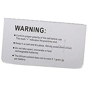 HQRP 2-Pack Battery Compatible with Varta LIR1454 CP1454 1454 ICR1454S Bose Soundport Free, B&O Beoplay E8, Samsung Gear IconX 2018 TWS Headphones Smart Bracelets Glasses Necklaces