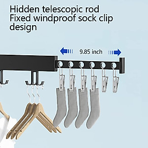 Kavlium Tri-Fold Wall Mounted Clothes Drying Rack, Laundry Drying Rack, Space Saver Clothes Rack, Easy to Install, Retractable Foldable Design for Balcony, Laundry, Bathroom.