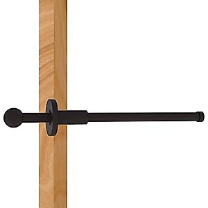 Allied Brass Traditional Retractable Pullout Garment Rod, 10-Inch, Oil Rubbed Bronze