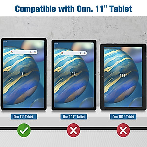 Fintie Case for Onn 11 Tablet Pro (2023 Model) - Premium Vegan Leather Folio Protective Stand Cover, Auto Wake/Sleep Stand Folio Cove for ONN Pro 11 inch Android Tablet 100110027, Black
