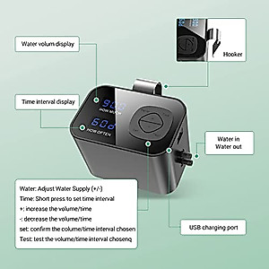 Zollea Automatic Watering System for Potted Plants, Rainproof Plant Waterer Auto Watering Device Drip Irrigation Kit with 60Day Programmable Timer, LED Display, USB Power & Large Capacity Battery