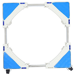 SHOWERORO Shelf Kitchen Appliance Movable Base Braces Washing Machine Base Washing Machine Bottom Stand Dryer Machine Fridge Stand Appliance Stand Plastic Universal Wheel White Floor Mat