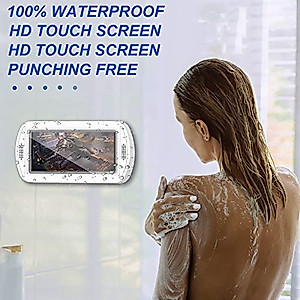 Wmbzxh Shower Phone Holder Waterproof Phone Mount Case for Shower Wall 360° Rotation Anti-Fog HD Touch Screen Bathroom Phone Holder for iPhone 11 12 13 Pro XR XS MAX Samsung Galaxy S21