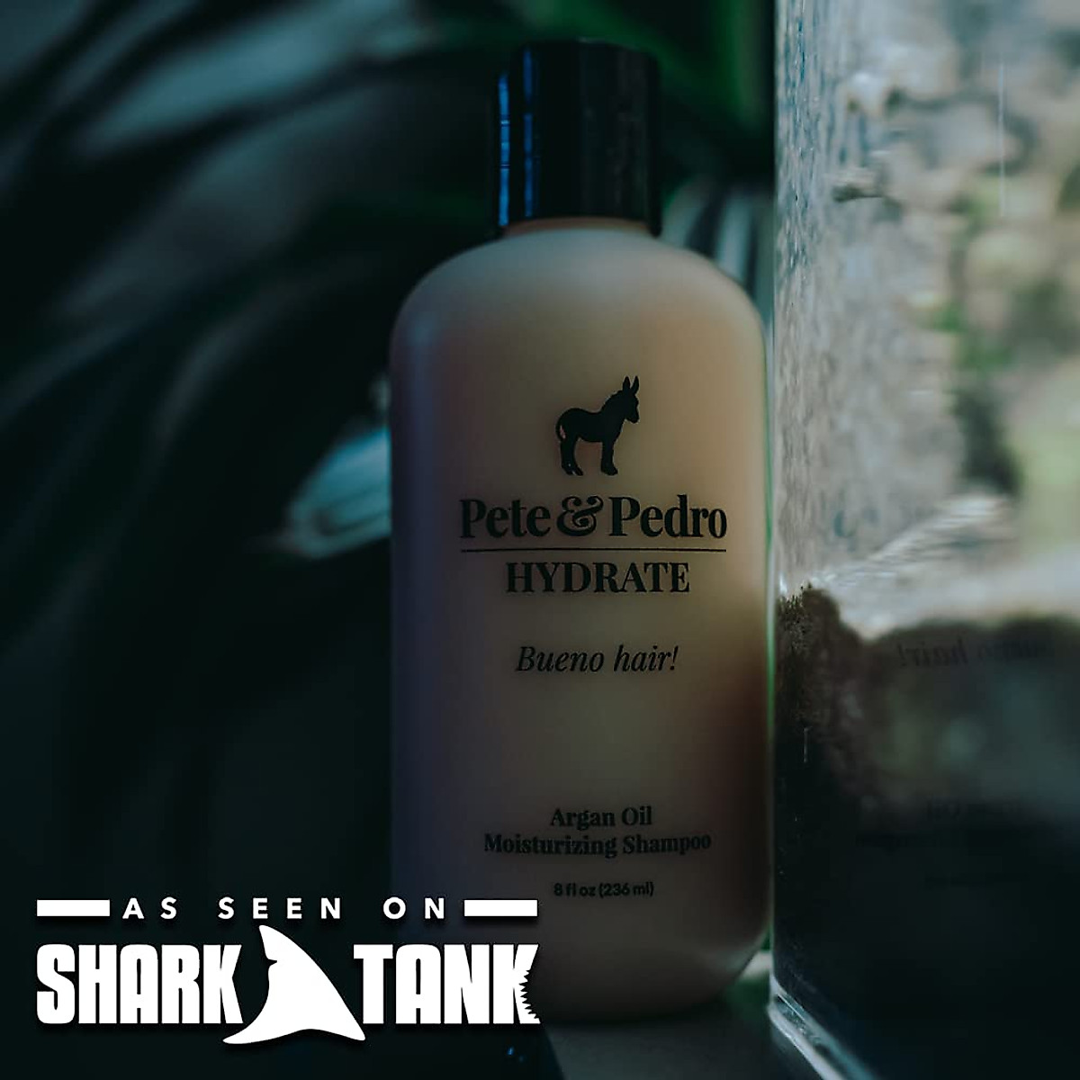 Pete & Pedro HYDRATE - Hydrating Argan Oil Shampoo For Men & Women | Moisturizing Daily Shampoo Cleanser For Dry, Dull, & Fragile Hair | As Seen on Shark Tank, 8.5 oz.