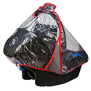 Miniyoki Car Seat Rain Cover, Travel Essentials for Baby, Car Essentials for Kids, Made in Turkey, Baby Registry Must Have (Transparent)