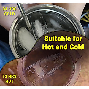 RAHATBEE 40 oz Tumbler with Handle and Straw Lid, 100% Leak-Proof Travel Coffee Mug, Reusable Stainless Steel Insulated Cup for Beverages, Keeps Cold for 34Hrs or Hot for 12Hrs (Blue-Purple)