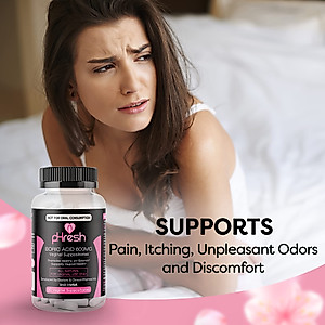 ACE NUTRITION pHresh Boric Acid Suppositories for Women, Suppositories for Odor Use, Natural Feminine Care Supports Vaginal Health & Promotes Healthy pH Balance - Made in USA