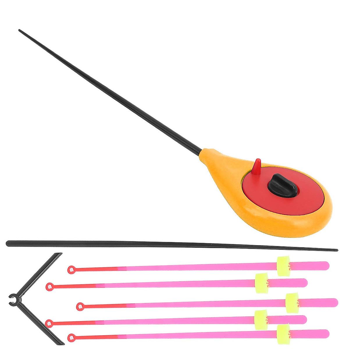 Dioche Fishing Rod Kit, Lightweight Portable Ice Fishing Pole End, Rods Pole End Tip Flexible Toughness 43g for Fishing Lover Fishing Tackle Winter Ice Fishing(16cm)