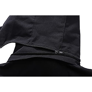 OTU Women's Waterproof Rain Jacket Lightweight Hooded Raincoat for Hiking Travel Outdoor Black S