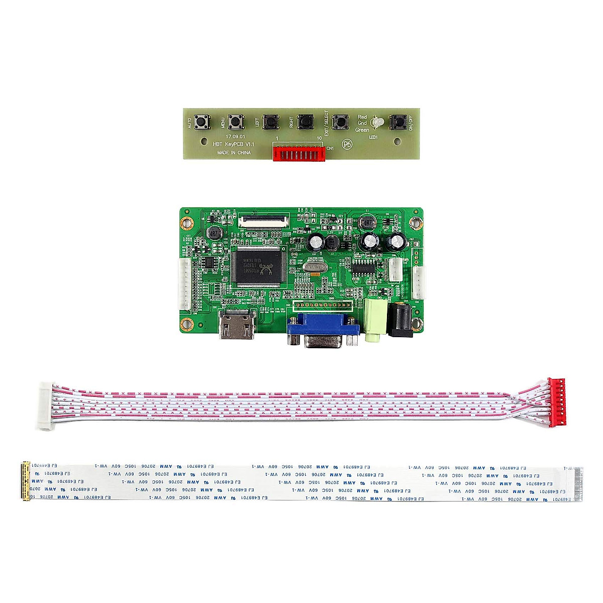 VSDISPLAY HD-MI VGA Board for 1366x768 11.6inch 13.3in 14" 15.6" LP156WHU B156XTN04 NT156WHM N156BGE 30Pin EDP LCD Screen