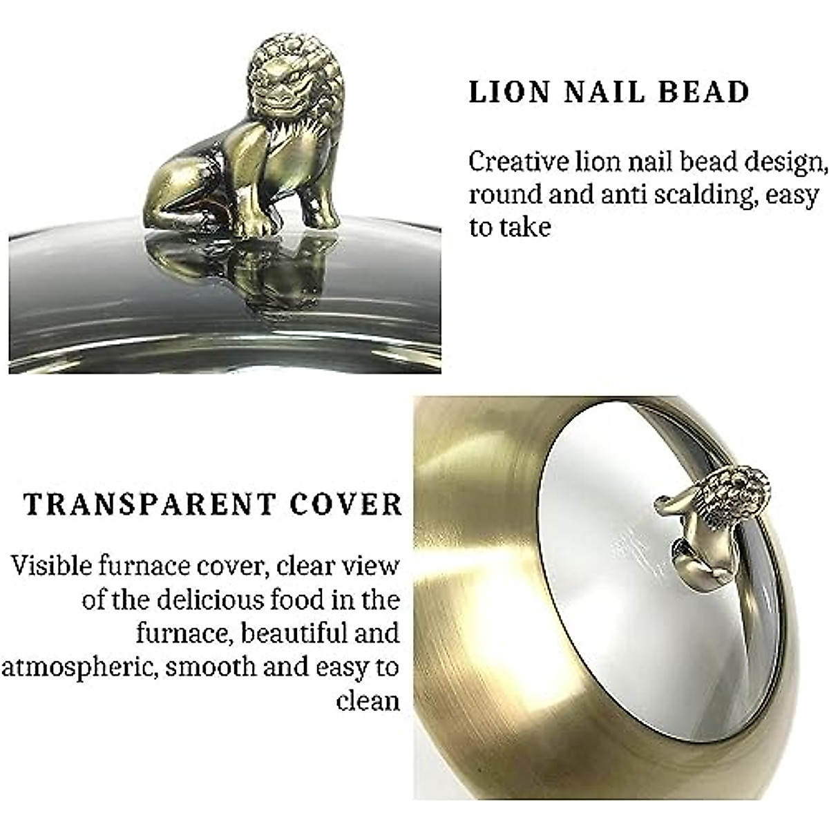 Round Chafing Dish Set for Wedding Banquets Party, Stainless Steel Chafing Buffet Server Warming Tray, with Food Pan, Frame, Lid and Fuel Holder (Color : Red Copper, Size : 30cm)