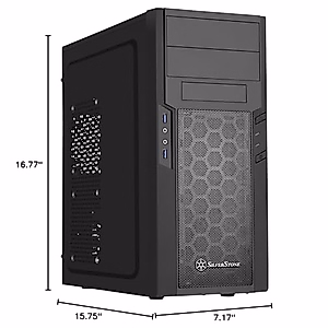 SilverStone Technology PS13B ATX Tower Computer Case with 2 X 5.25 Bays PS13B-x