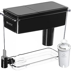 Brita XL 27 Cup Dispenser with 1 Standard Filter, Made without BPA, UltraMax, Black (Package May Vary)