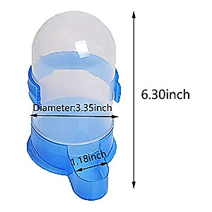 Bird Food Feeder Dispenser Feeding Bottle Bowl for Parrot Parakeet Cockatiel Conure Lovebird African Grey Cockatoo Budgie Finch Canary Cage Accessories