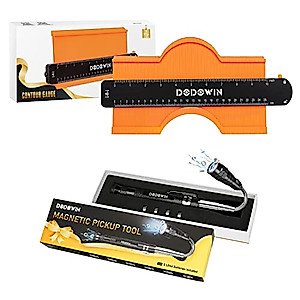 DODOWIN Contour Gauge Profile tool Gadgets Stuffs,Magnetic Pickup Tools Cool Gadgets Unique Car Accessories,Birthday Anniversary Gifts for Husband Mens Him Boyfriend Grandpa