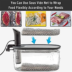 Sous Vide Weights，Stainless Steel Sinker Weights, Food Grade Sous Vide Mesh, Keeping Food Submerged, Evenly Cook Food Sous Vide Cooking Accessory Perfect for Safe Cooking