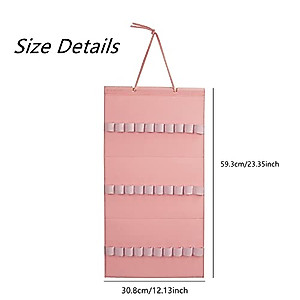 JOYMOMO Hanging Headband Holder for Girls,Felt Headband Organizer Headband Storage Holder Organizer for Headband (Without Headbands) (Pink)