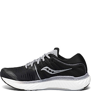 Saucony Women's Hurricane 22, Black/White, 5.5 Medium