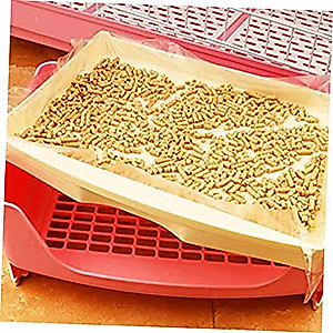 100pcs Clear Pee Hutch Small Bunny Guinea Chinchillas Hedgehogs Liner Liners Rabbits Time Universal Puppy Thin Pigs Pig Rabbit Animals Disposable Supplies Film Cage Pet