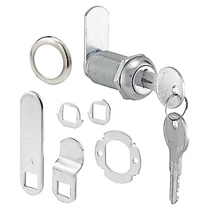 Defender Security U 9945 Drawer and Cabinet Lock – Diecast Stainless Steel, Fits on 13/16” MaxPanel Thickness & Defender Security U 9950 Drawer and Cabinet Lock, 1-3/8 Inch, Stainless Steel, 1 in