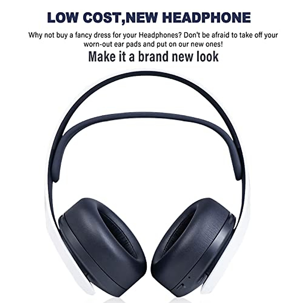 PS5 Ear Pads Replacement Ear Cushions for Sony Playstation 5 Pulse 3D PS5 Wireless Headphones, Headset Earpads, Ear Cups Repair Parts…