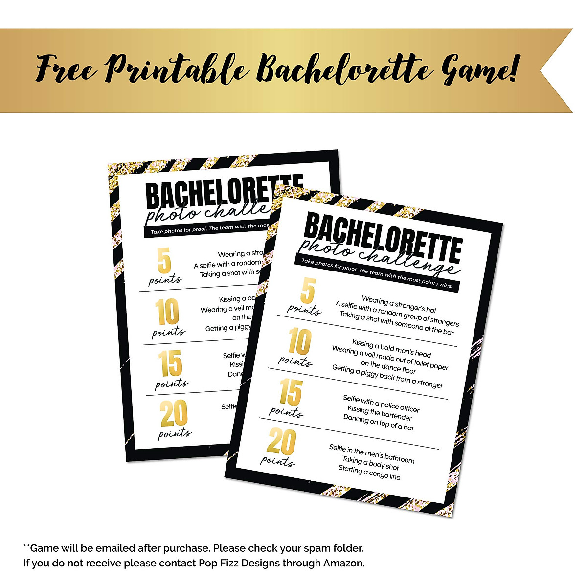 6 Pack of Bachelorette Party Favors | 1 'Bride to Be' and 5 'Tribe' Hair Ties| Pop Fizz Designs