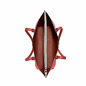 COACH Women's Leather Mollie Tote (Red Apple)