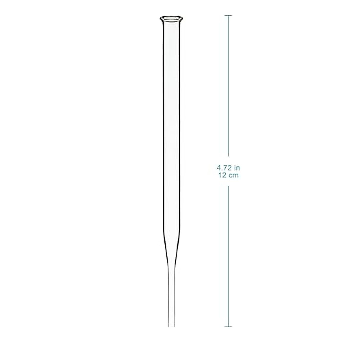 StonyLab Glass Dropper Pipettes, Thick Borosilicate Glass Dropping Pipettes 1ml Non-Graduated Liquid Transfer Pipettes for Laboratory Chemistry, Set of 100