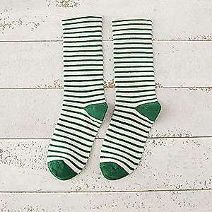 Winter Women Warm Stripe Socks Mid Socks Cotton Retro Style Fashion Sock 36