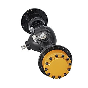 RC Loader Metal Front Axle Rear Axle with Wheel Side Deceleration and Differential Lock for Wheel Loader Model Upgrade Parts - (Color: Rear axle)