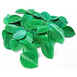 112Pcs Edible Green Leaves for Cupcake Toppers Rice Wafer Paper for St. Patricks Day, Easter Baby Shower Wedding Cake Happy Birthday Party Decoration Wedding/graduation/Hawii/Summer/Anniversary