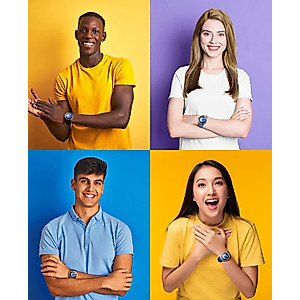 CIGA Design Mechanical Automatic Watch Blue Planet U Series Stainless Steel Case Sapphire Crystal Fluororubber Strap Watches for Men and Women