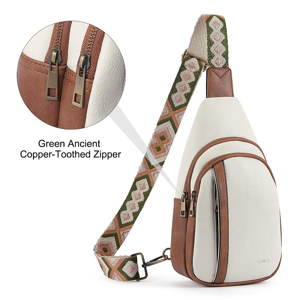 CLUCI Sling Crossbody Bag Bundles with Cute Backpack
