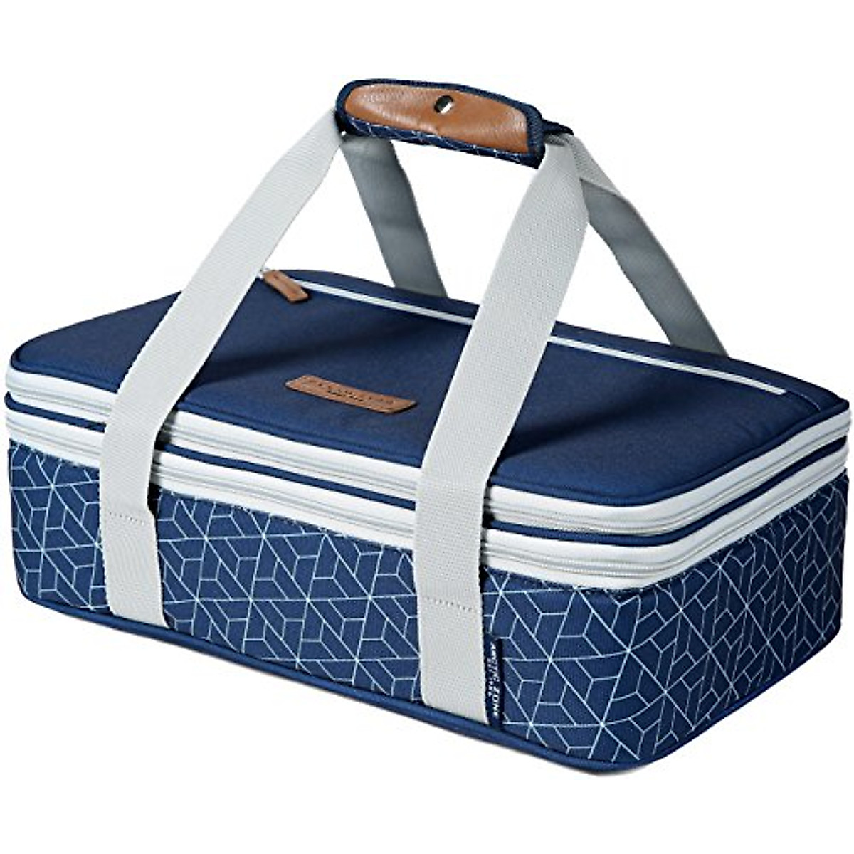Arctic Zone Hot/Cold Insulated Food and Casserole Carrier, Large, Navy