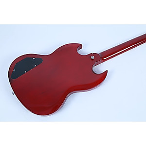 Bad Cat Instruments Electric Guitar, 6 String Double Cut Electric Guitar, Solid Mahogany Body and Neck, Rosewood Fingerboard, Right Hand, DC-340 Series