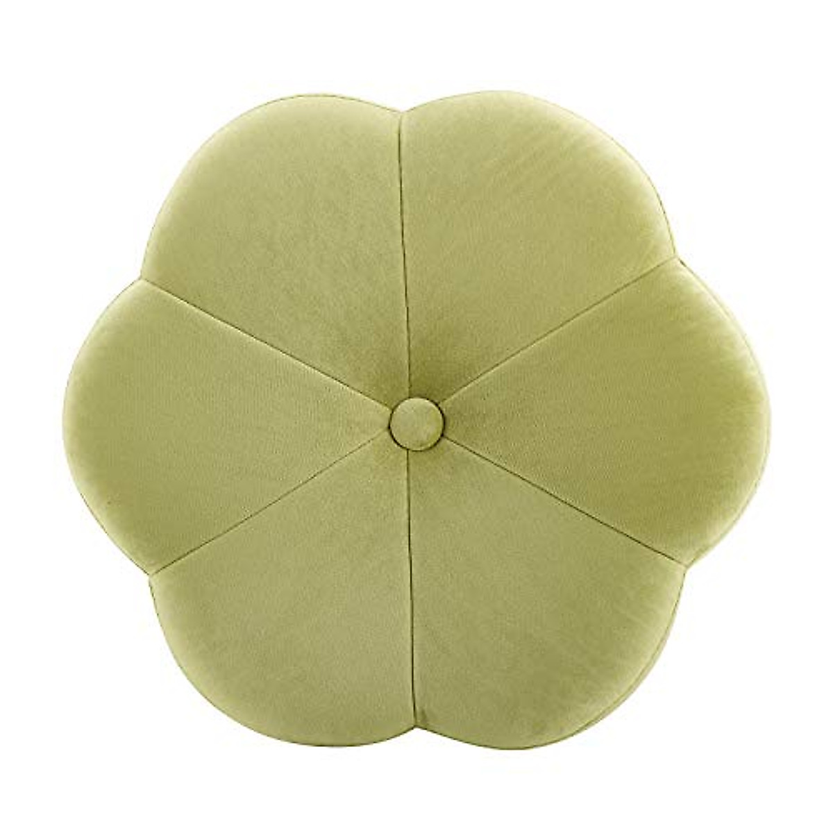 Linon Light Green and Gold Vanity and Accent Talulah Stool