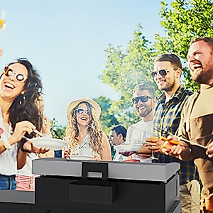 TAILGRILLER Grease Cup Tray and Aluminum Drip Pans(10 Pack) for Blackstone 17" & 22" Griddles, Grease Cup with Coated Steel