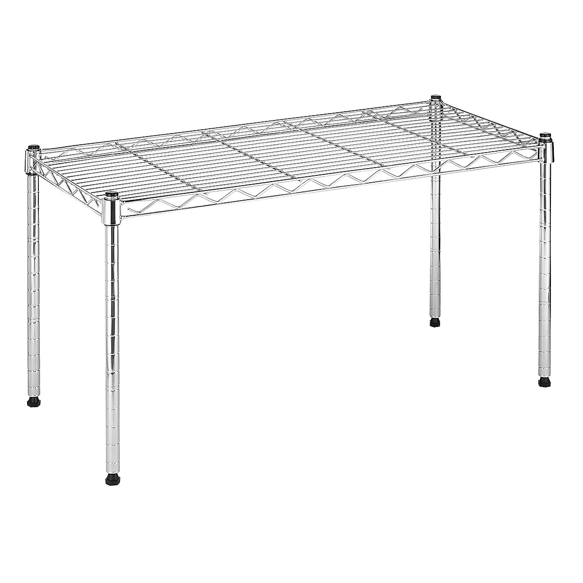 Whitmor Supreme Wide Stacking Shelf - Heavy Duty - Adjustable - Chrome
