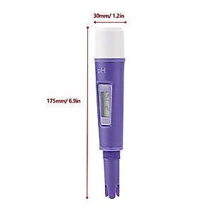 Ymiko PH-037 Waterproof Digital PH Meter Portable Water PH Tester for Food Processing, Paper Industry, Swimming Pool and School