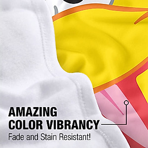 LOGOVISION Sesame Street Lightweight Baby Blanket, 30"X40", Big Bird Head Unisex for Infants Girls & Boys