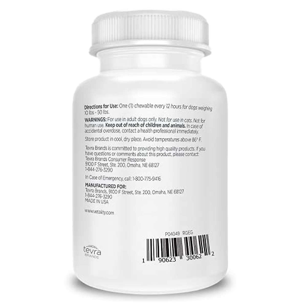 Vetality Canine Aspirin for Dogs | Fast Pain Relief | Large Dogs | Liver Flavor | 120 Chewable Tablets