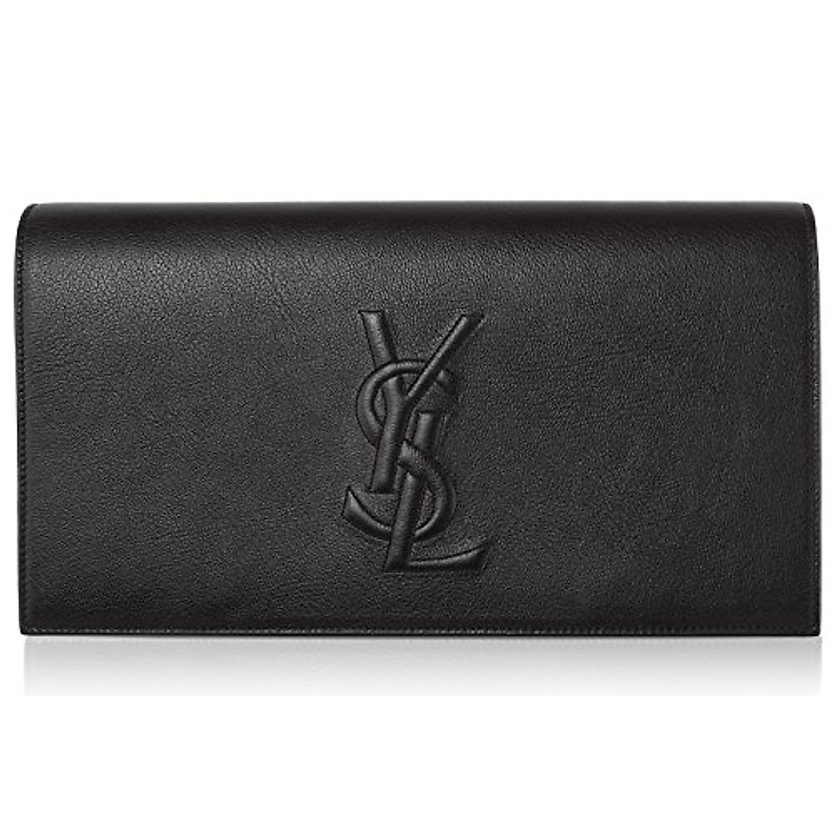 YSL Yves Saint Laurent Women's Leather Large Belle de Jour Clutch - Black