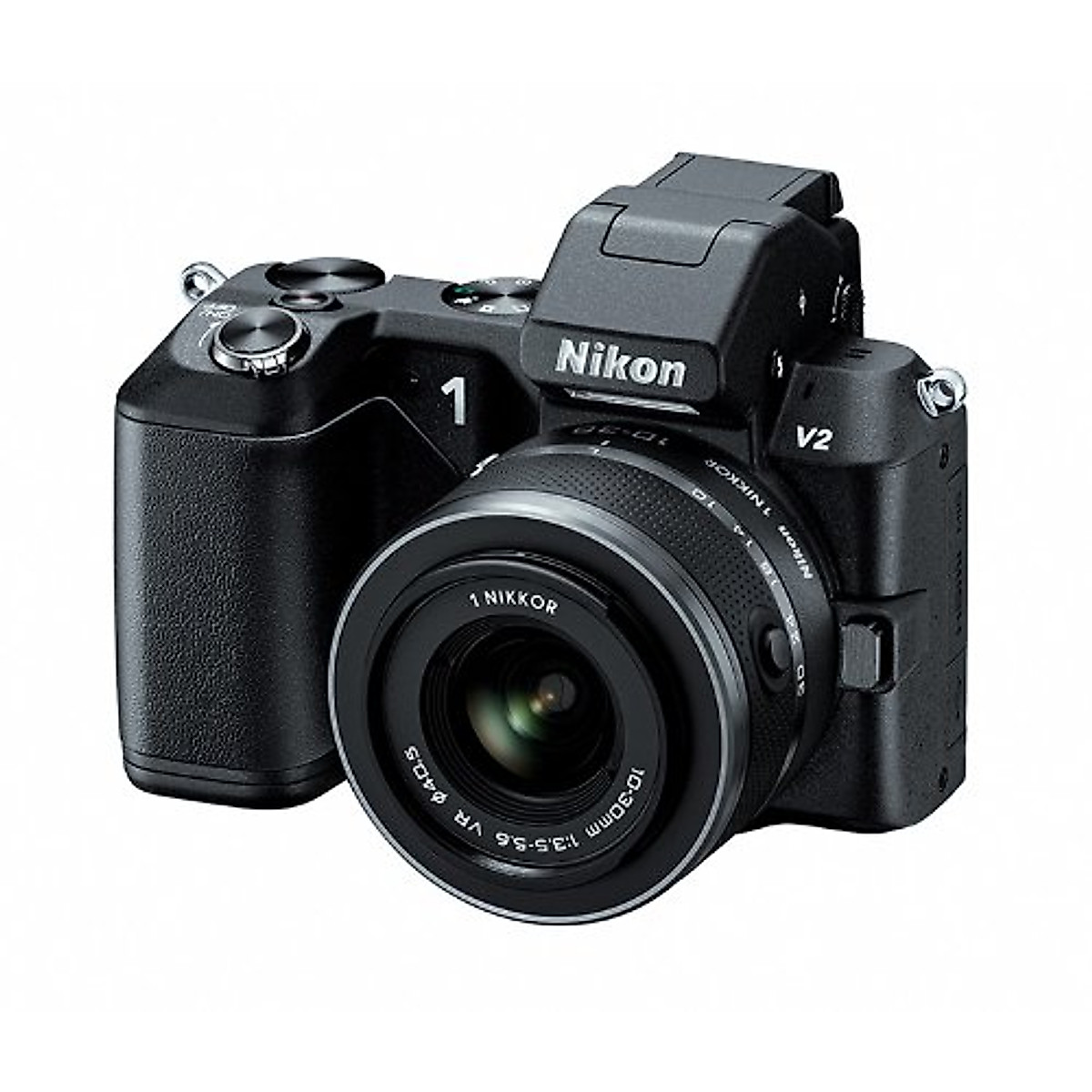 Nikon 1 V2 14.2 MP HD Digital Camera with 10-30mm & 30-110 VR 1 NIKKOR Lens (Black)