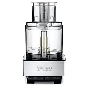 Cuisinart 14 Cup Food Processor, Includes Stainless Steel Standard Slicing Disc (4mm), Medium Shredding Disc, & Stainless Steel Chopping/Mixing Blade, DFP-14BCNY and DLC-DH Disc Holder, White