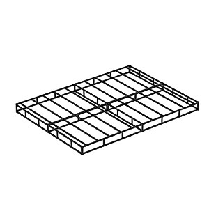 Upcanso 7 Inch Box Spring for Queen Bed Bed Base, Low Profile Metal Queen Box Spring with Fabric Cover, 3000 Lbs Max Weight Capacity Mattress Foundation, Noise-Free, Easy Assembly