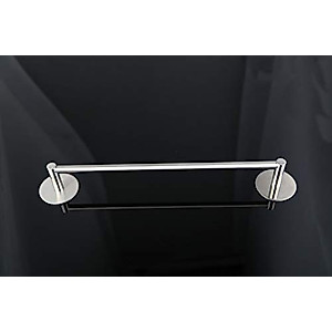 TOGU 27.5 inch Self Adhesive Single Towel Bar Heavy Duty Waterproof Towel Rack Stick on Bathroom Kitchen Lavatory Hanging Towel, Brushed Stainless Steel Finish