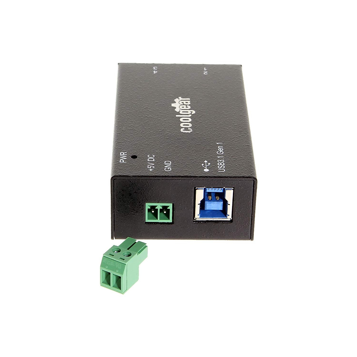 4 Port USB 3.1 Micro Hub with Surge Protection and Mounting Kit