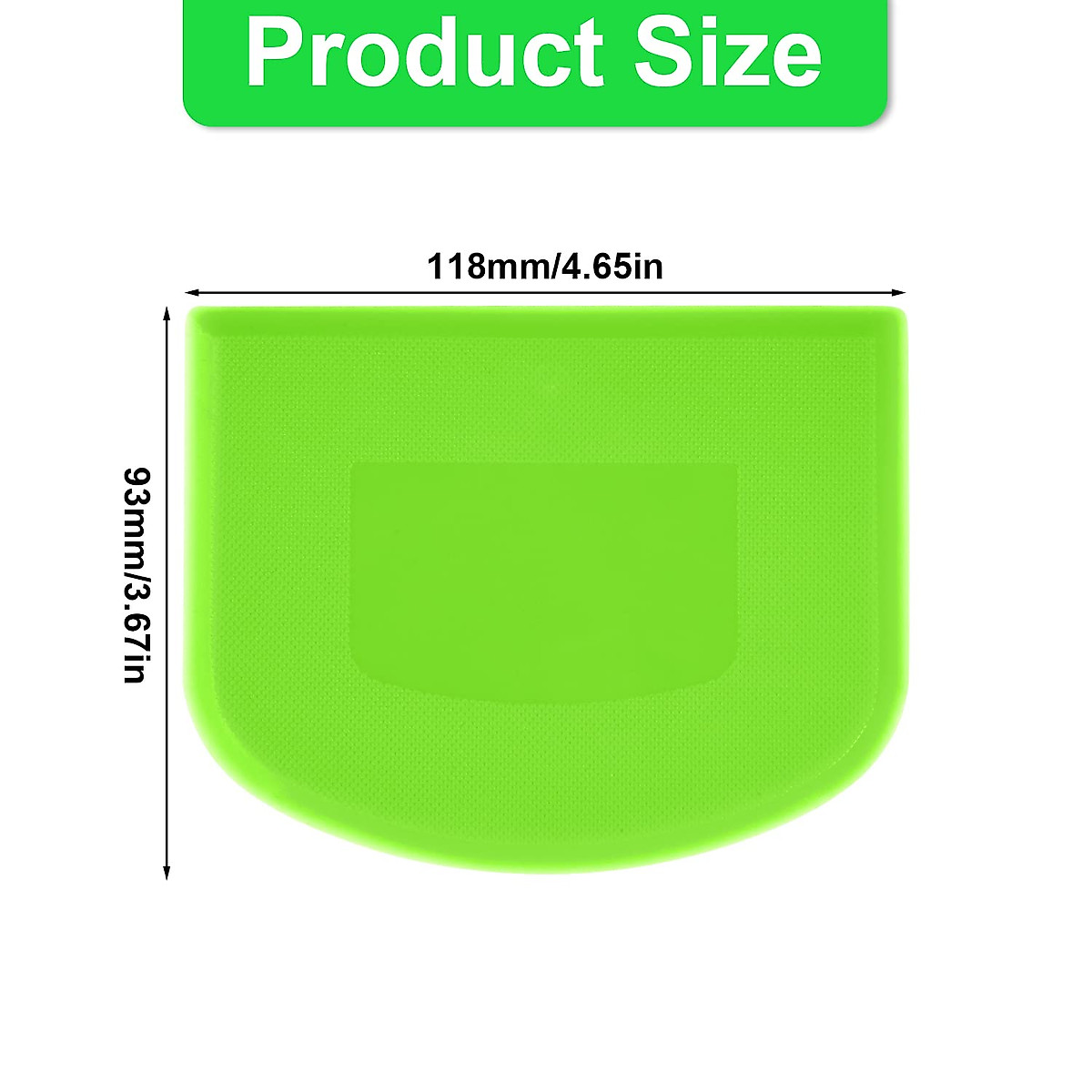 2pcs 4.7x3.7" Dough Bowl Spatula, Dough Cutter Multi-Function Dough Scraper Food Scrappers Plastic Kitchen Bowl Scraper Tool for Pastry Cake Bread Pizza Baking (Green+Pink)